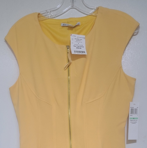 Maggy London | Dresses | Sunkist Yellow Sleeveless Maggy London Dress ...